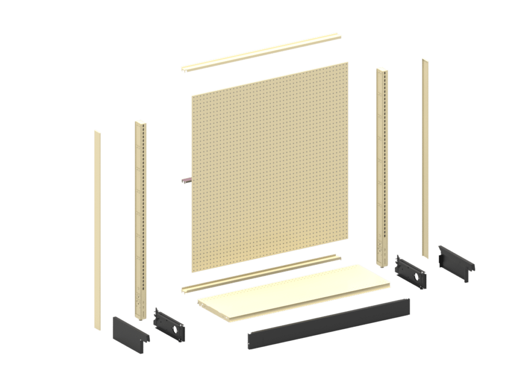 Lozier Wall Gondola Shelving Kit | Advance Displays 1