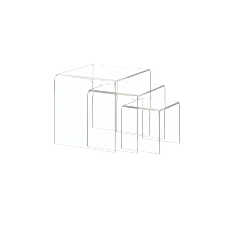 3-piece Acrylic Riser Set | Advance Displays 1