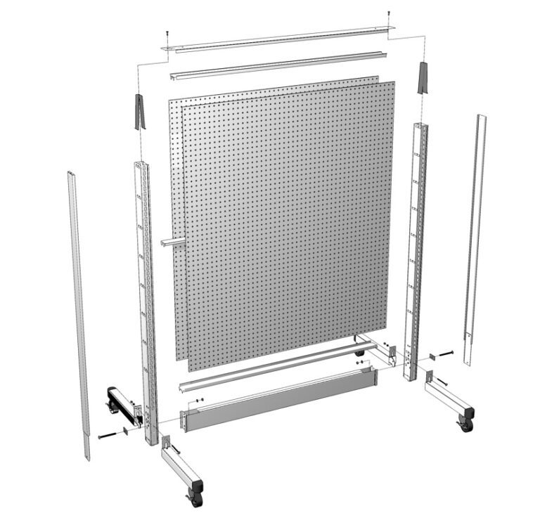 Lozier T-Leg Uprite End Trim | Advance Displays