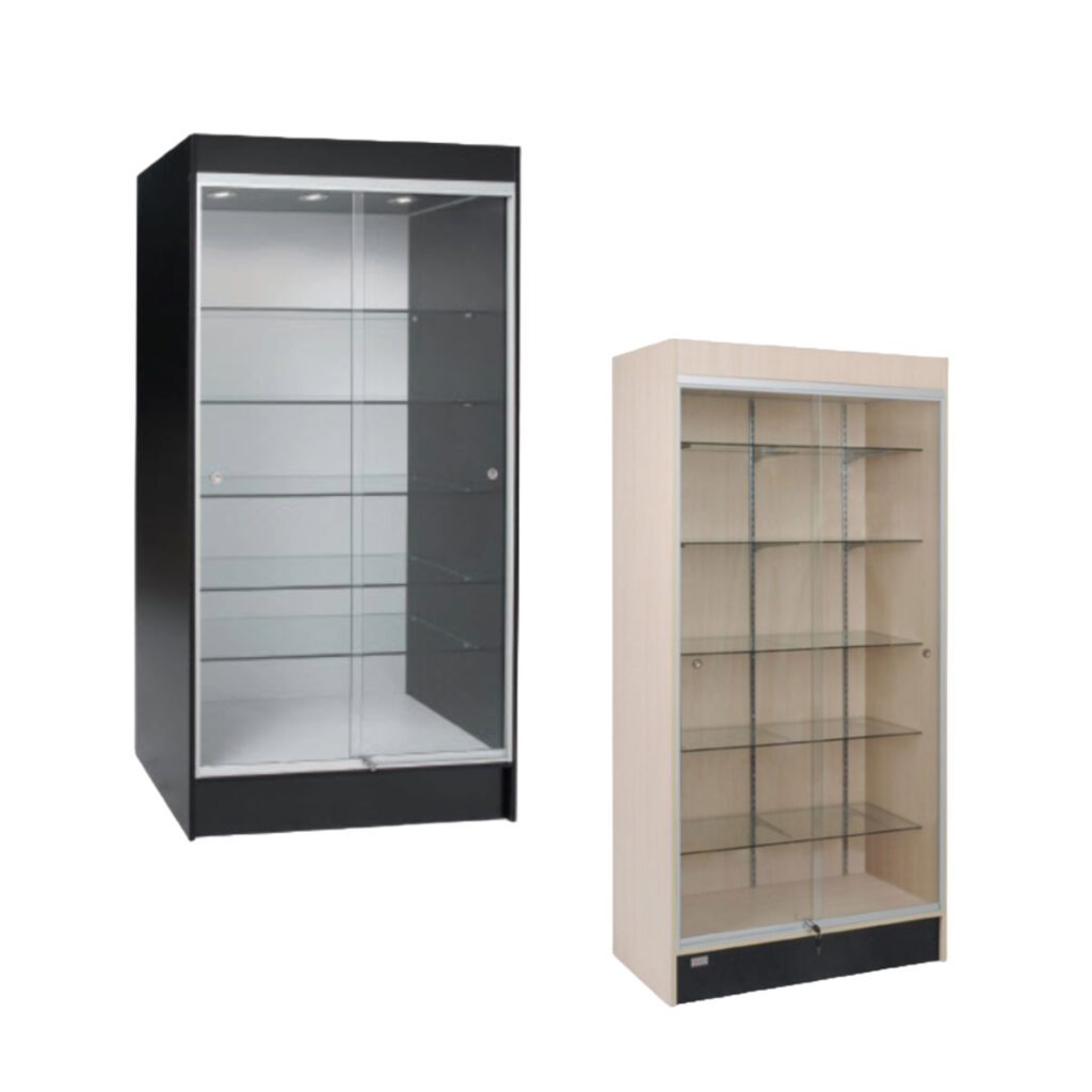 72" Panel Side Wall Case Showcase | Advance Displays 1