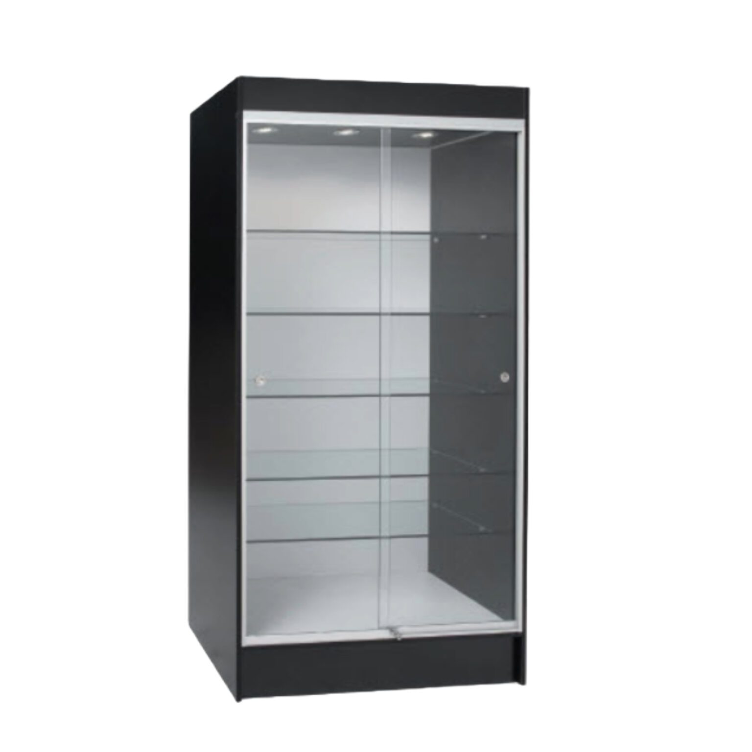 72" Panel Side Wall Case Showcase | Advance Displays 1