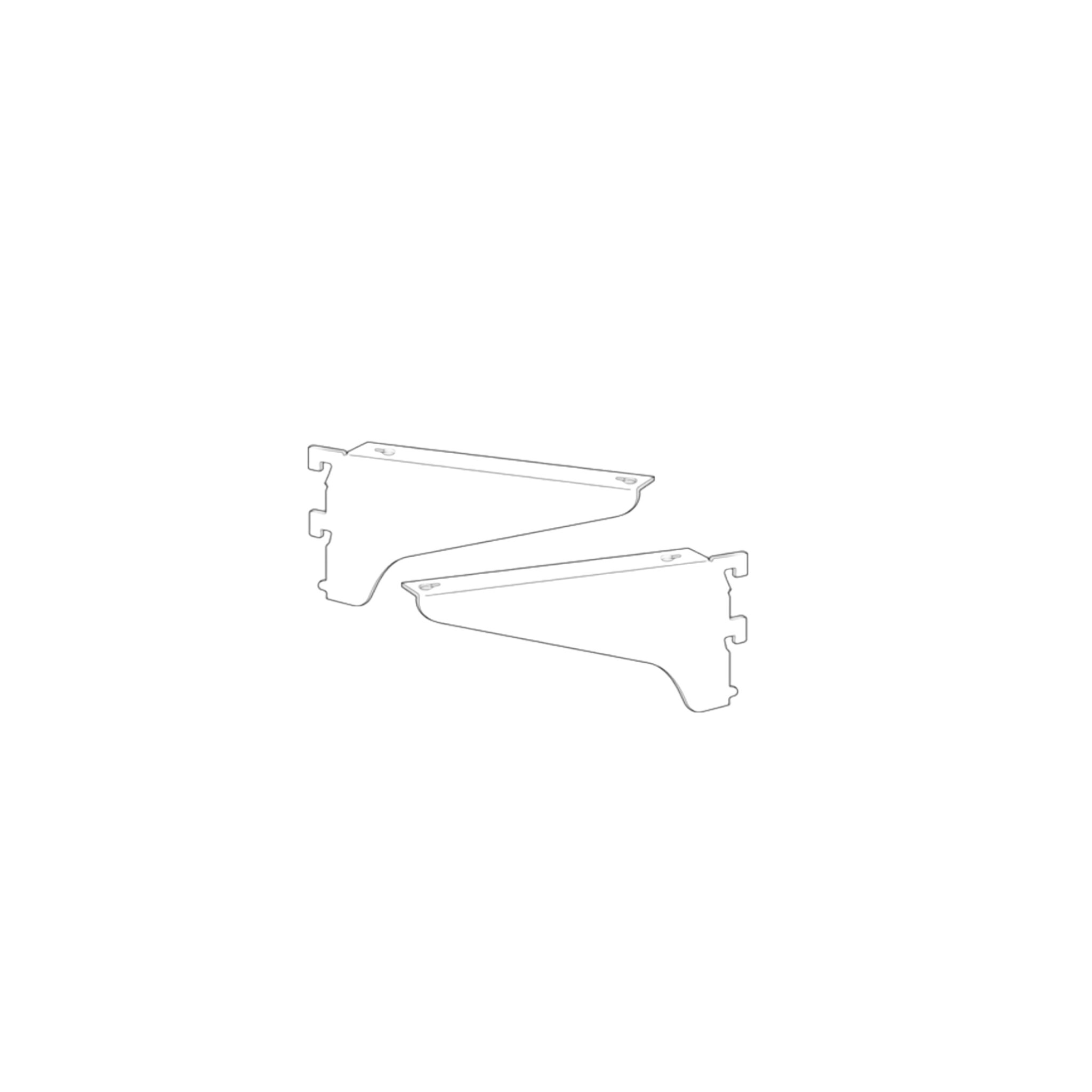 Medium Duty Wood Shelf Bracket for 1" Slots | Advance Displays 1