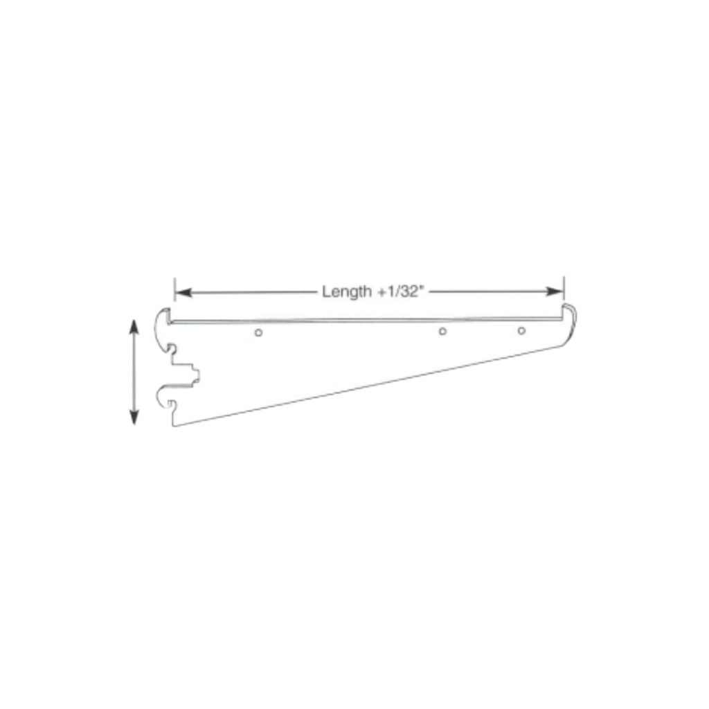 Heavy Duty Shelf Bracket for 1" Slots | Advance Displays