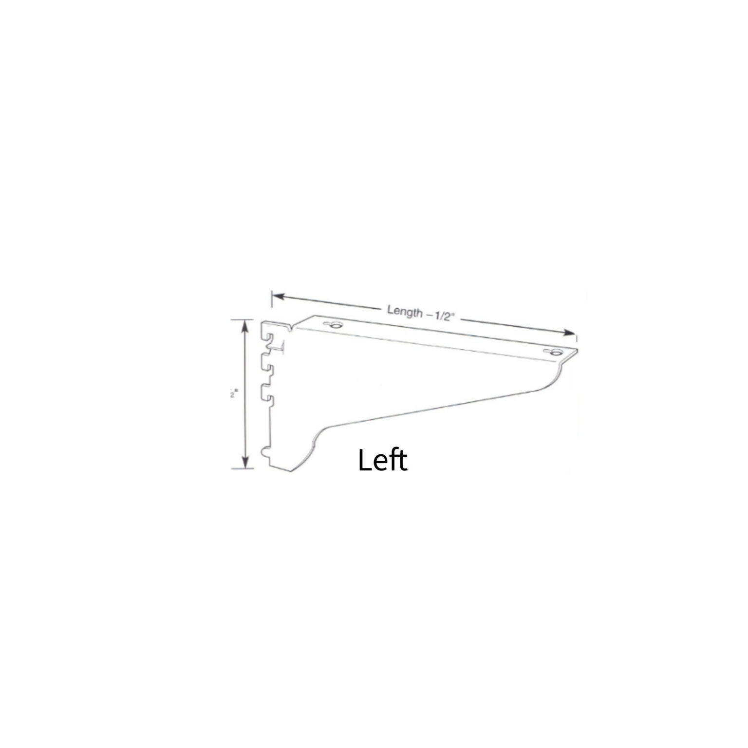 Wood Shelf Brackets for 1/2" Slots | Advance Displays 1