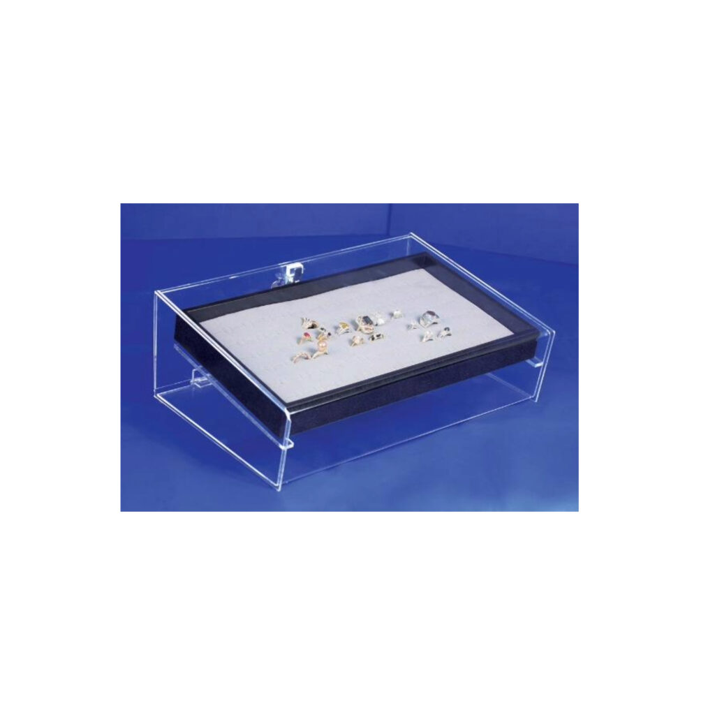 Acrylic Jewelry Tray Case w/Lock | Advance Displays