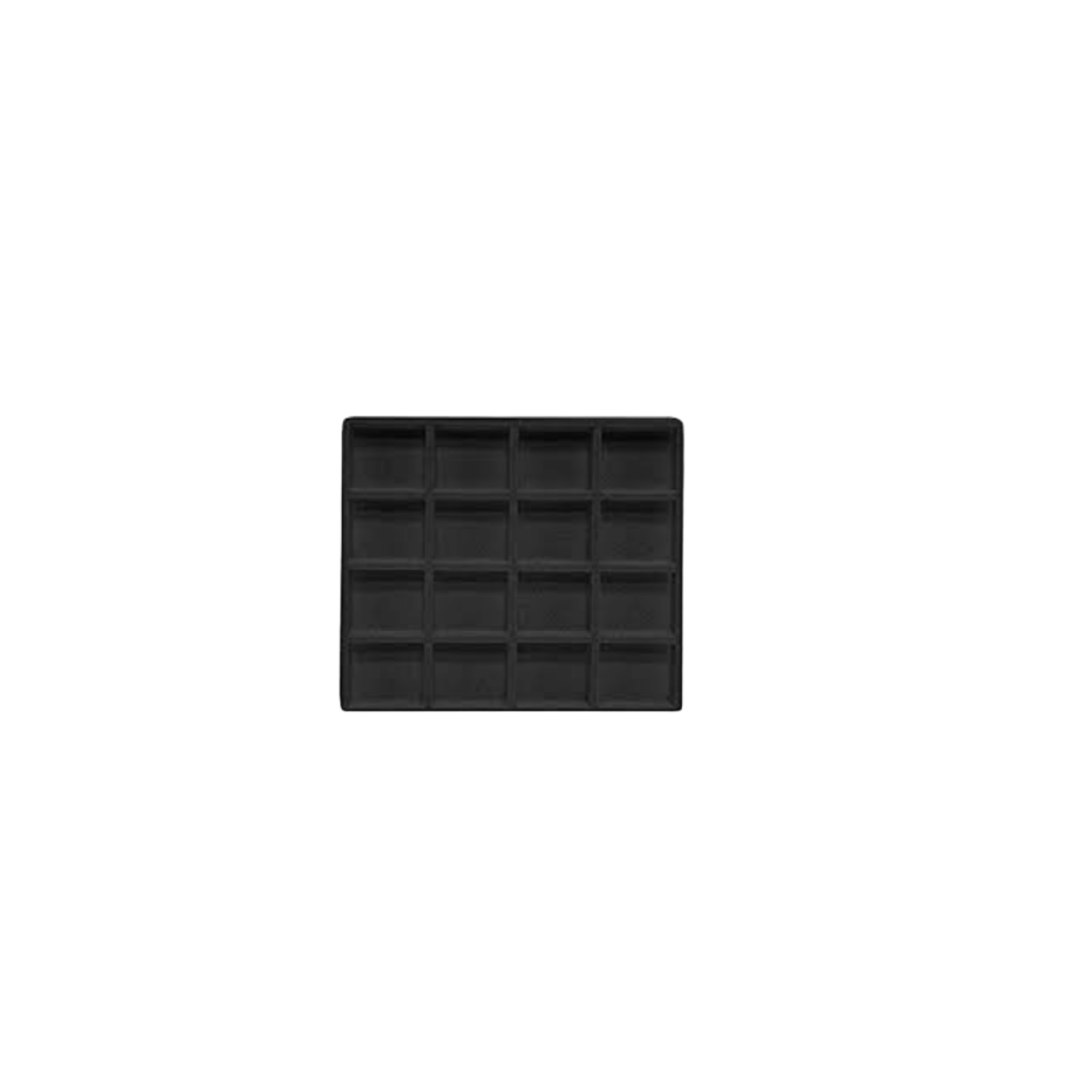 16-Compartment Tray Liner/ Flocked Black | Advance Displays 1