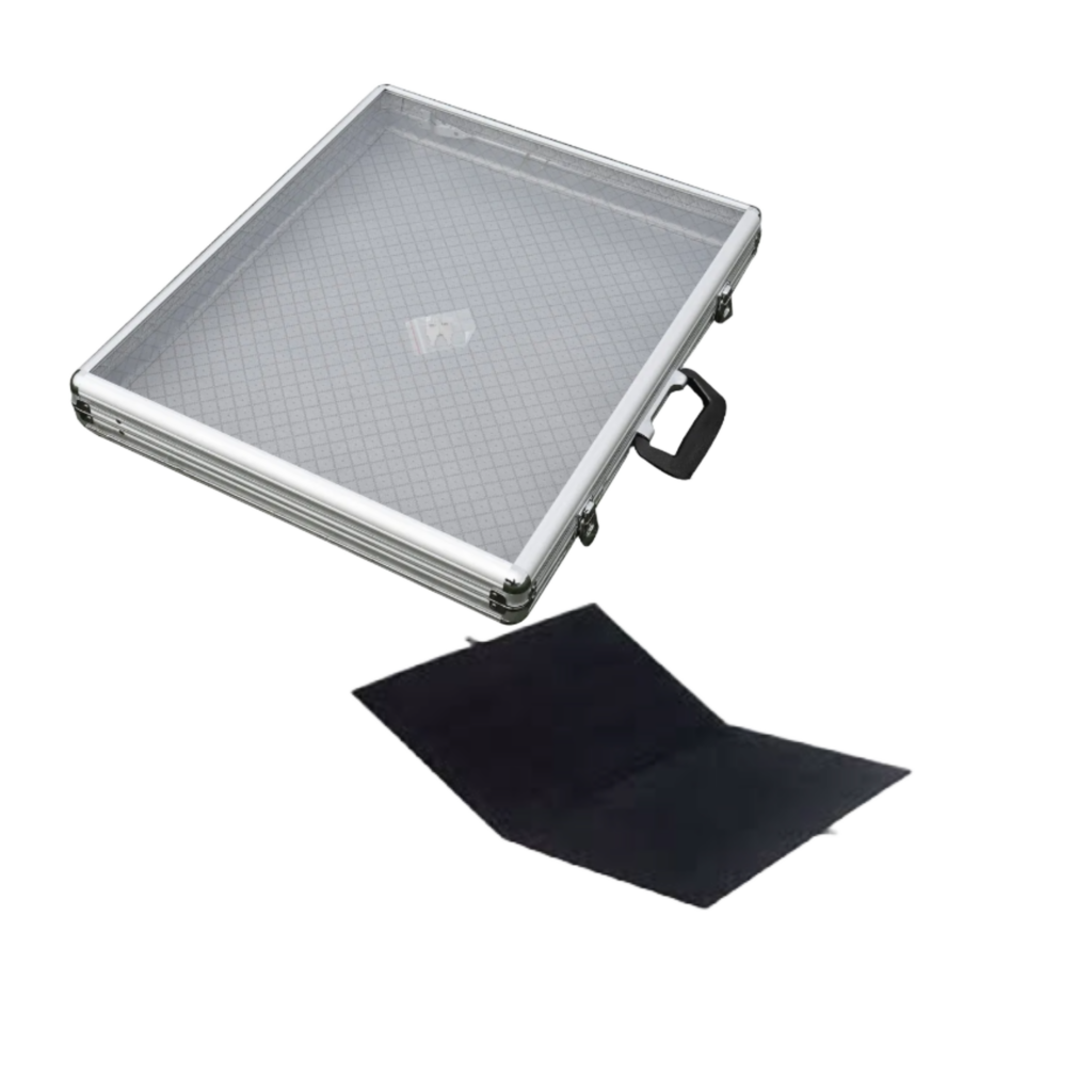 Aluminum Display Case 24"W x 20"D x 3"H | Advance Displays 1