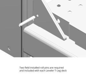 Lozier Deck for Leveler and Caster T-Leg | Advance Displays