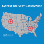 Nationwide Lozier Shelving Shipping from Advance Displays