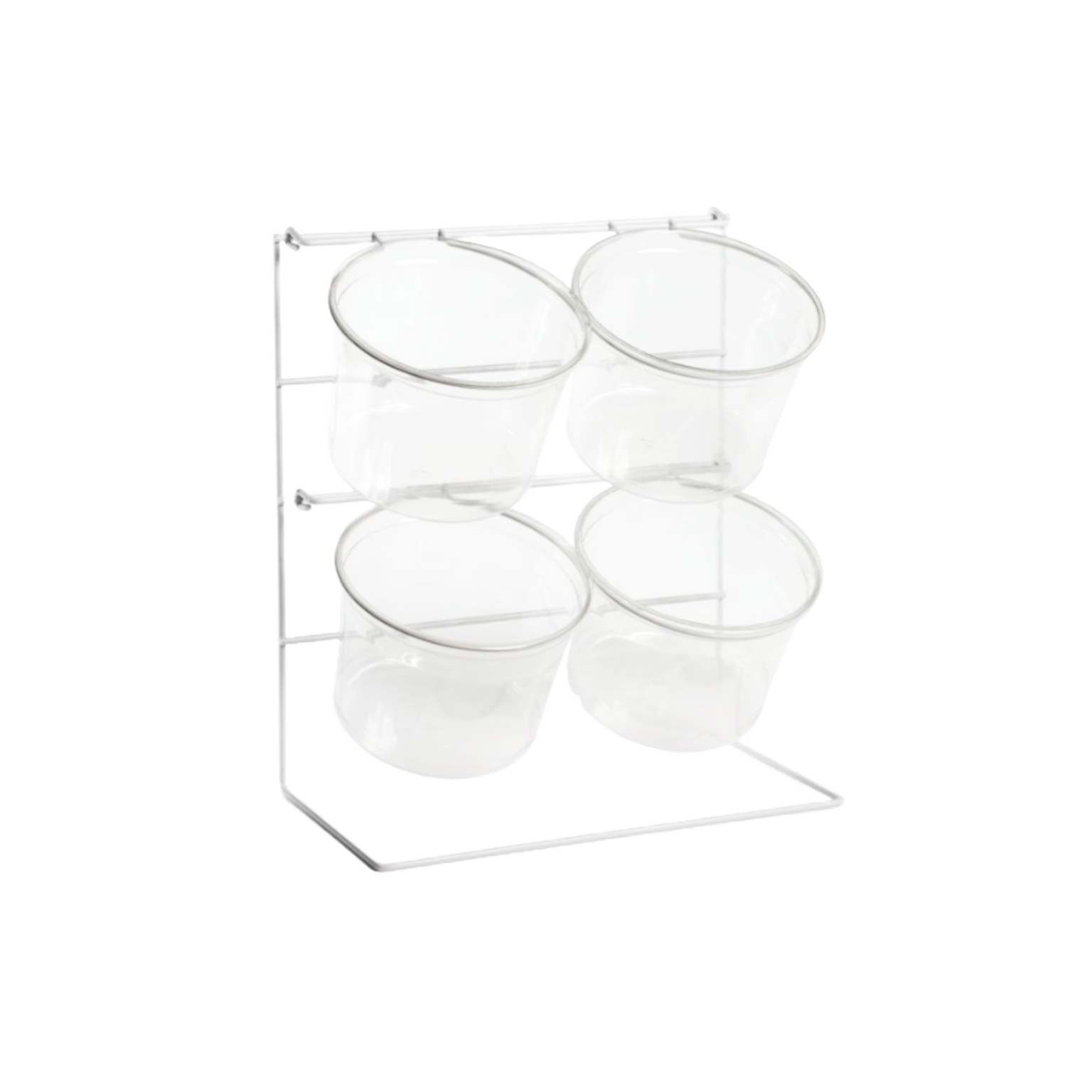4-Jar Countertop Display Rack with Clear Jars | Advance Displays 1