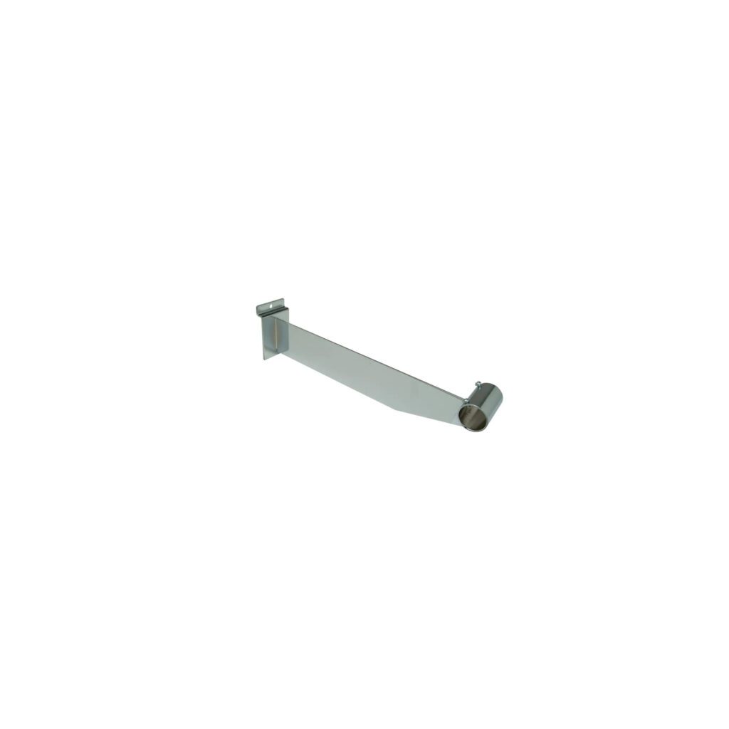 Slatwall Hangrail Bracket 1 1/16" Tube | Advance Displays 1