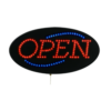 Blue & Red Oval Open LED Sign | Advance Displays